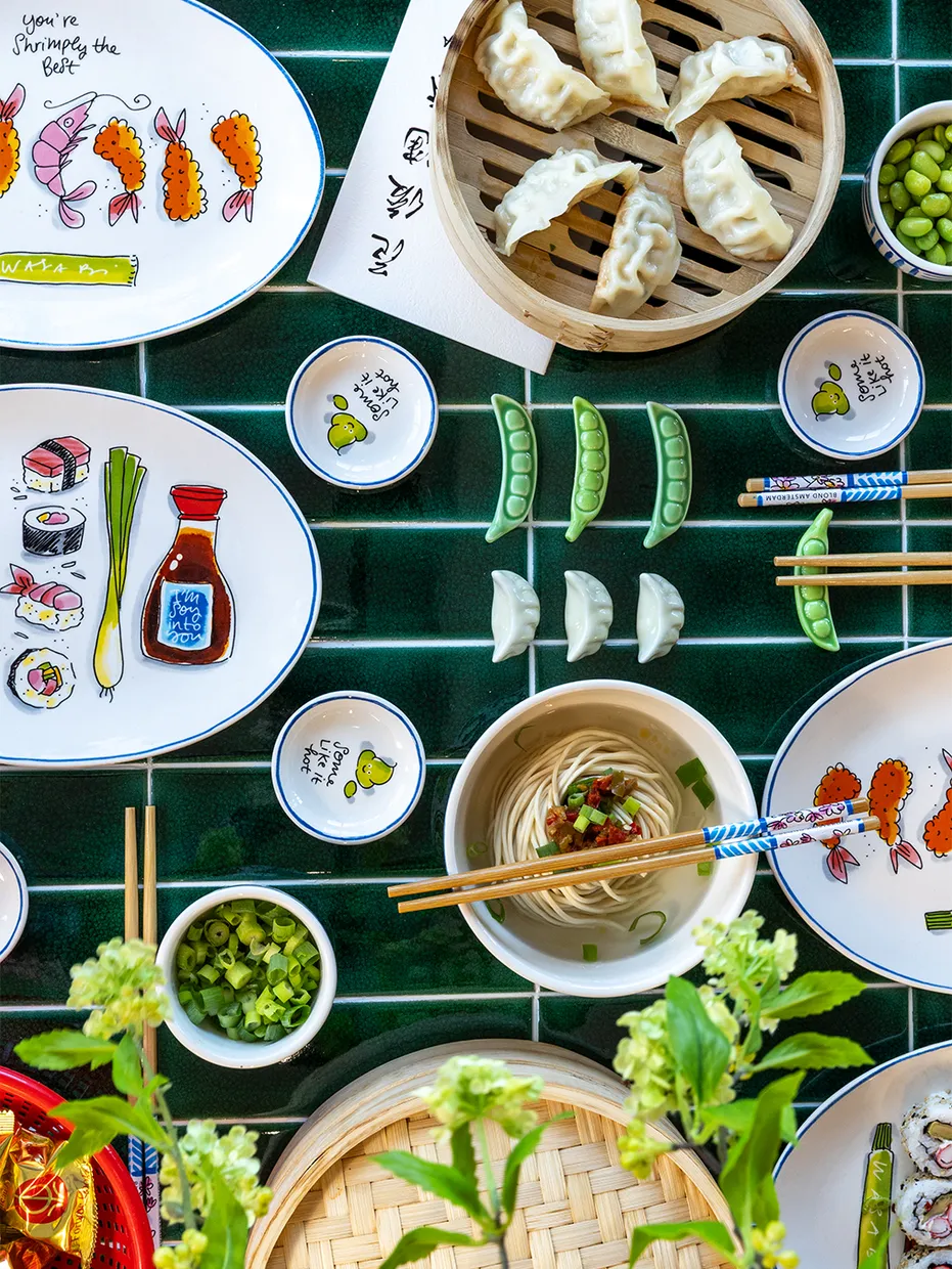 Sushi: Chopstick set van 4 - Blond Amsterdam - | Dit is Assen