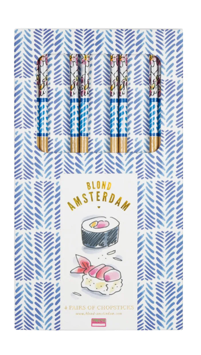 Sushi: Chopstick set van 4 - Blond Amsterdam - | Dit is Assen